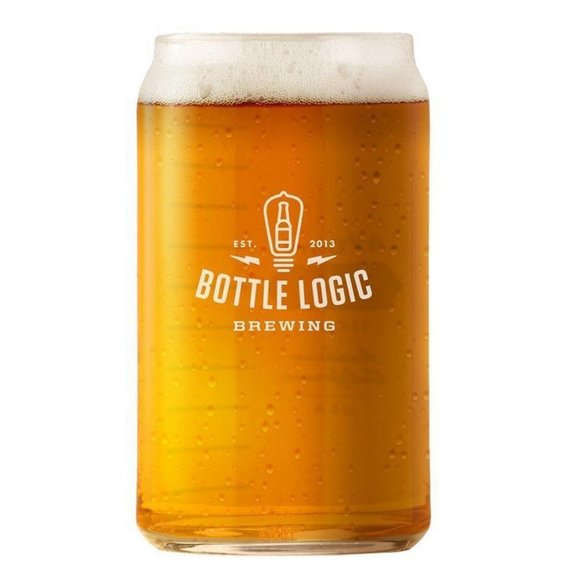 Bottle Logic | Dining | Bottle Logic Brewing Beer Can Pint Glass Beaker ...